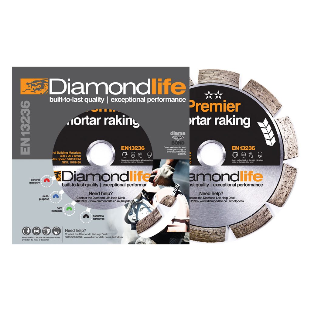 Mortar Rake. Raking Disc. Diamond Mortar Raking Tool - Premier Range